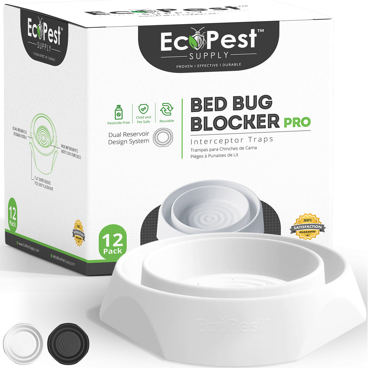 Bed Bug Blocker (Pro) – 12 Pack | Bed Bug Interceptor Trap, Monitor ...