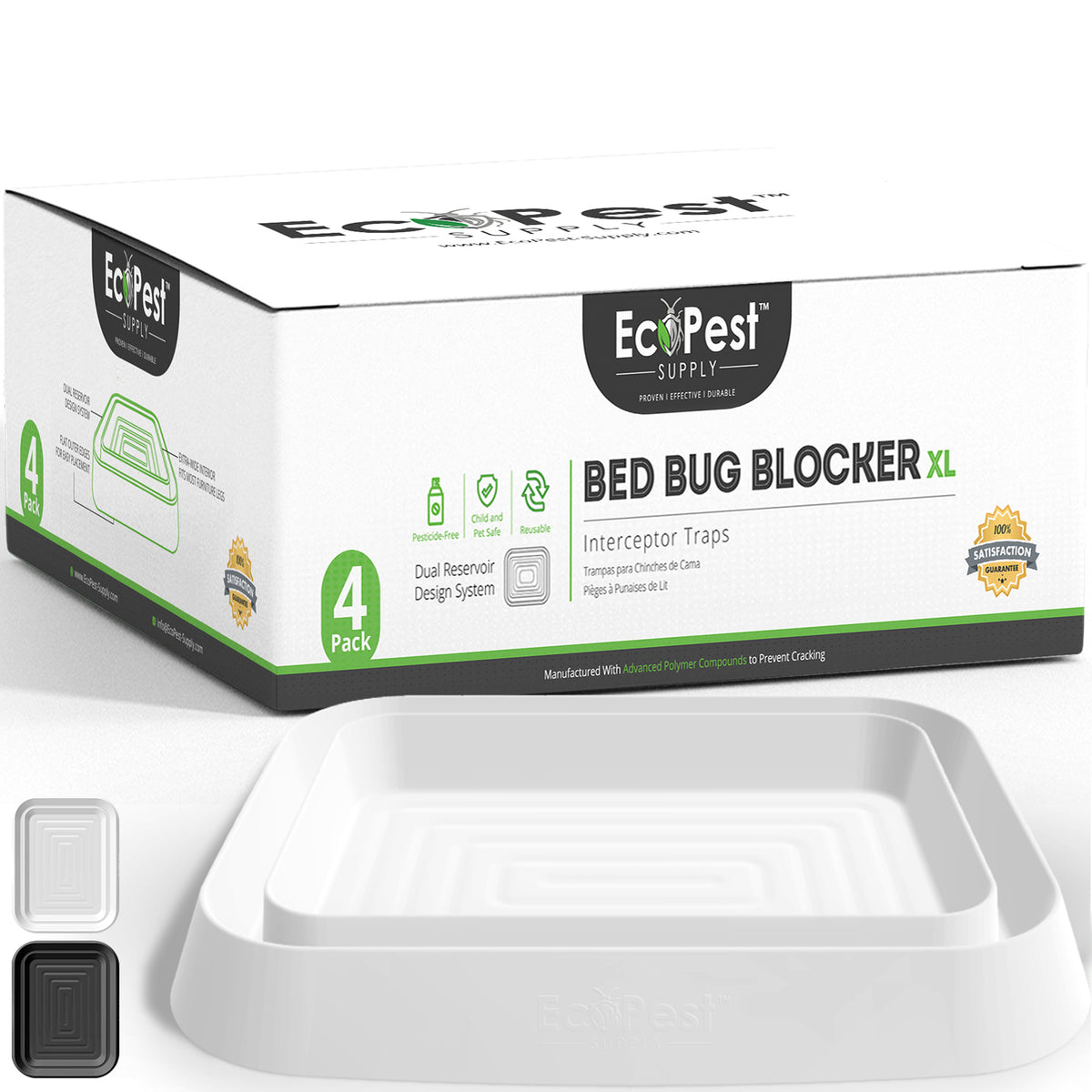 Bed Bug Blocker (XL) – 4 Pack | Bed Bug Interceptor Trap, Monitor ...
