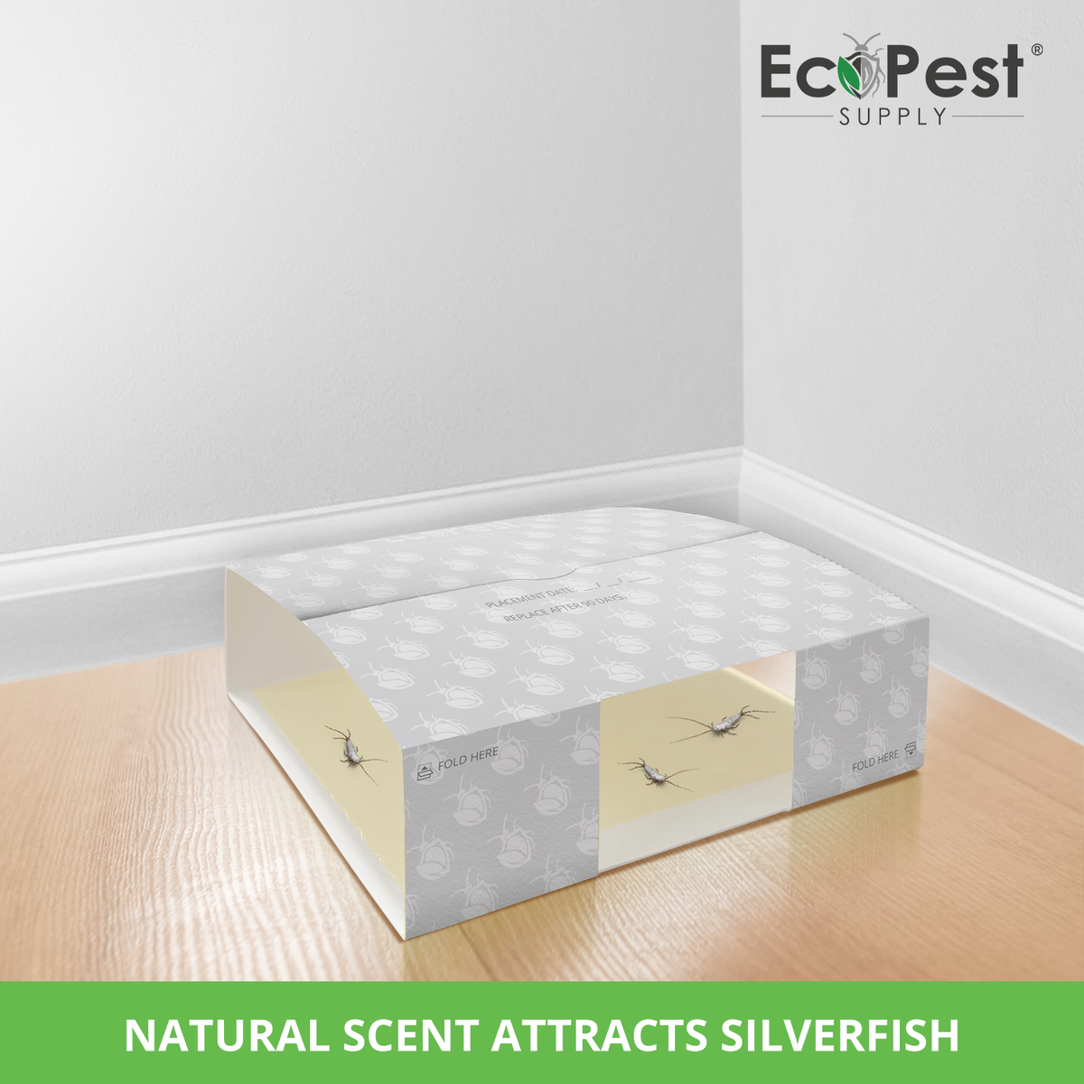 Silverfish Glue Trap – 12 Pack | Sticky Silverfish Motel, Bait Trap ...